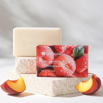 China 200g Fruit Scented Soap OEM Gift Box Soap Rectangle With Multiple Fragrance Options for sale
