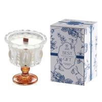 China Lace Glass Cup Candles Small Private Label Scented Candles 160g for sale