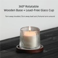 China Rotating Cup Soy Scented Candle 200g Gift Box Candle OEM With 40h - 44h Burn Time for sale