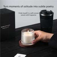 China Rotating Cup Soy Scented Candle 200g Gift Box Candle OEM With 40h - 44h Burn Time for sale