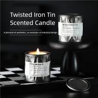 China 180g OEM Scented Candle Modern Private Label Candles With Iron Can for sale