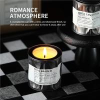 China 180g OEM Scented Candle Modern Private Label Candles With Iron Can for sale