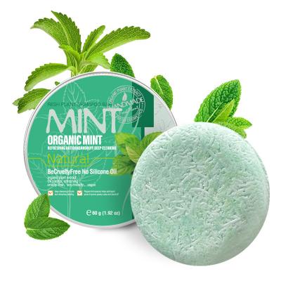 China Oil Control Mint Shampoo Bar Private Label OEM Hair Care Soap for sale