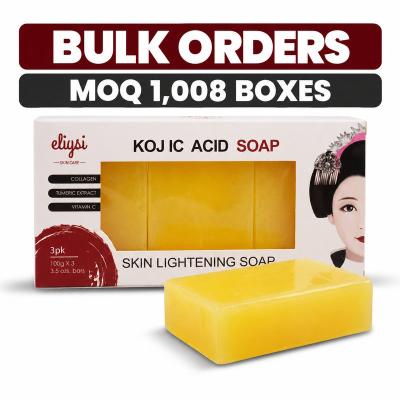 China Wholesale Kojic Acid Soap with Vitamin C and Turmeric 100g x 3 Bars MOQ 1008 Boxes for sale