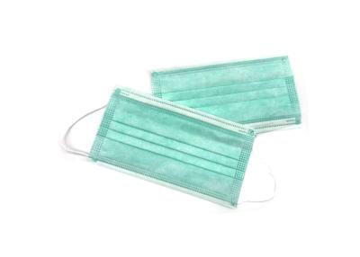China Disposable Surgical Face Mask Nonwoven Fabric 3 Ply BFE 99% 53x38x30cm for sale