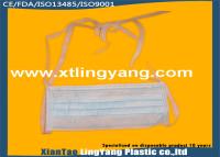 China Disposable 3 Ply Earloop Face Mask 17.5cm x 9.5cm PP Material Food Industry for sale