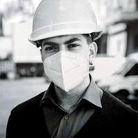 China White N95 Protective Mask with Melt-blown Fabric Filter Insert 95% Filtration Efficiency for sale