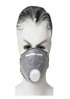 China Disposable FFP1 FFP2 FFP3 Fold Flat Face Mask with Activated Carbon Valve 4 Ply for sale