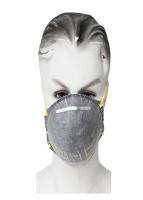 China Disposable 4 Ply Activated Carbon Face Mask Respirator FFP2 Without Valve Elastic Head Straps for sale