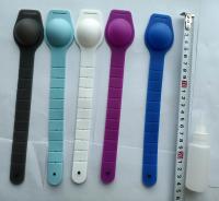 China Adjustable Refill Silicone 43mm Hand Sanitizer Wristband for sale
