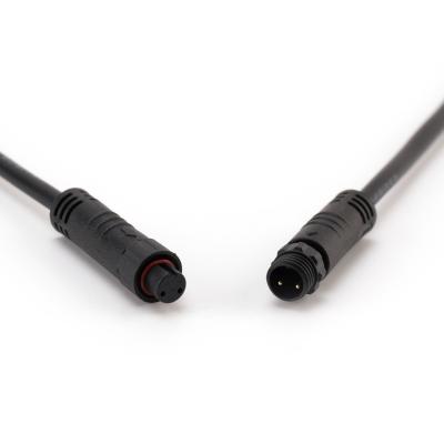 China Mini M8 Waterproof 3 Pin Plug , Screw Type 3A Ebike Wiring Connectors for sale