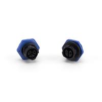 China Black LED Light Male Female Connectors , M20 2 Wire Male Female Connector for sale
