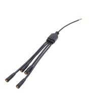China Mini  Waterproof Y Connector IP65 M8 Electric PVC Push Lock Cable Use for sale