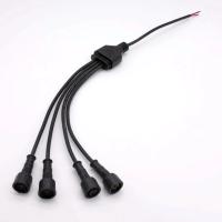 China Anti Water PVC Y Wire Connector , IP67 4 Pin Waterproof Automotive Connector for sale