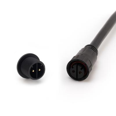 China Black Nylon Waterproof Male Female Connector IP67 M25 3 Pin Plug Type for sale