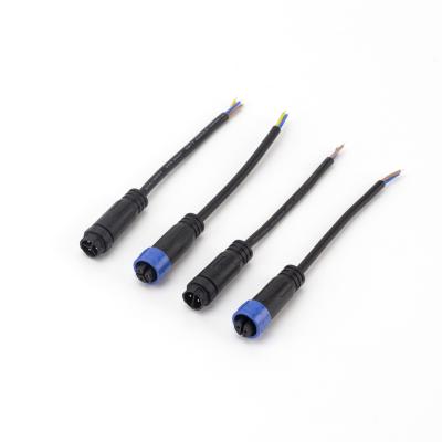 China Electric Waterproof Male Female Connector IP67 M16 Self Locking For LED Light for sale