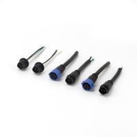 China Nylon Male Female Plug Socket , PA66 3 Pin Male Female Wire Connector for sale