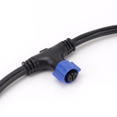 China Male Female Waterproof Electrical T Connectors , 20A PA66 T Type 2 Pin Connector for sale