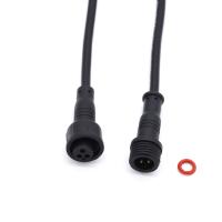China Electric Black Waterproof Plug Connector M12 2 Pin IP65 Terminal Type for sale