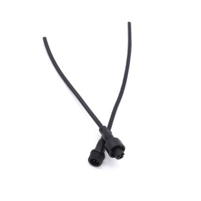 China PVC Plastic Waterproof Plug Connector M10 2 Pin Circular Shape for sale