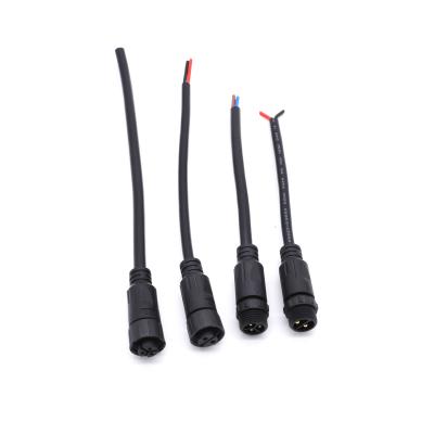China Black Circular Male Female Screw Connector IP67  Nylon  Industrial for sale