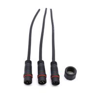 China PVC Screw Type Wire Connector , Ip68 2 Pin Connector M18 For LED Strip for sale
