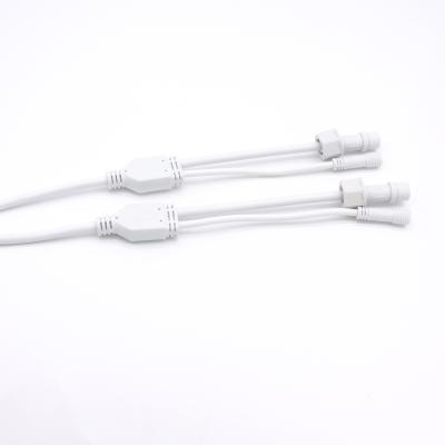 China Electrical  Y Cable Adapter PVC 250V Waterproof Connectors For Vehicle for sale