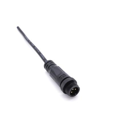 China Metal Screw Waterproof Connector 8A M12 250V For LED Lighting for sale