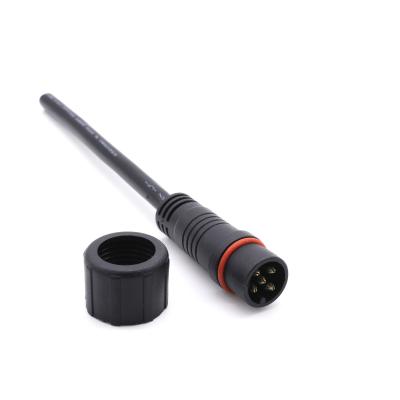 China Customized Waterproof Power Cable Connector , 4pin Waterproof Ac Power Connector for sale