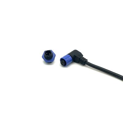 China Self Locking AC Waterproof Power Connector M12 IP67 20 AWG Gauge for sale
