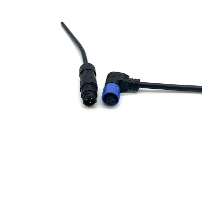 China Customized LED Waterproof Connector 2 Pin M12 20 AWG Copper Alloy for sale
