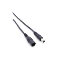 China Male Female DC Cable Connectors 5521 Extension Nickel Plated Plug Type for sale