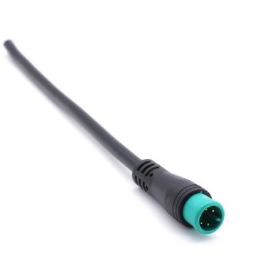 China Electric Motor Scooter Waterproof Cable Connector Ip65 Pvc M8 for sale