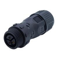 China Black Waterproof Plug Connector M20 20cm Length Screw Type Copper for sale
