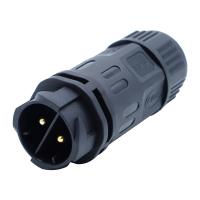 China M20 Waterproof Ebike Cable Connector Self-Locking Panel Mount Male Female for sale