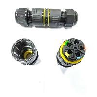 China M25 Sraight Nylon PA66 5P Waterproof Power IP68 Connector for Outdoor LED for sale