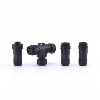 China China Factory Screw Type Assemble Connector IP68 M20 Tee Outdoor LED Waterproof Plug for sale