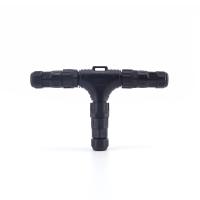 China M25 IP68 Screw Type Tee 3 Way Waterproof Connector 30A 600V Outdoor Power Plug for sale