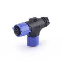 China Industrial Plug IP67 T Shape M20 Waterproof Electric Push Lock Connector for Outdoor LED Light for sale