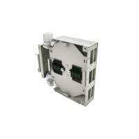 China 6-Port Metal Dinrail Mountable Fiber Optic Din Rail Terminal Box for sale