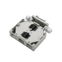 China 6-Port Metal Dinrail Mountable Fiber Optic Din Rail Terminal Box for sale