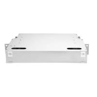 China FTTH 1U Fiber Panel 24 Core 19 Inch Rack Patch Panel ODF Unit for sale