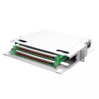 China FTTH 1U Fiber Panel 24 Core 19 Inch Rack Patch Panel ODF Unit for sale