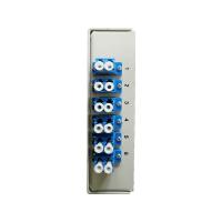 China 12 Core Cold Rolled Steel Fiber Optic Din Rail Terminal Box With Lc Duplex Adapter for sale