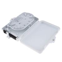 China 6Port Fiber Optic Terminal Box SC APC/UPC SM SX PC+ABS Light Grey For Telecom for sale