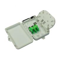 China 6Port Fiber Optic Terminal Box SC APC/UPC SM SX PC+ABS Light Grey For Telecom for sale