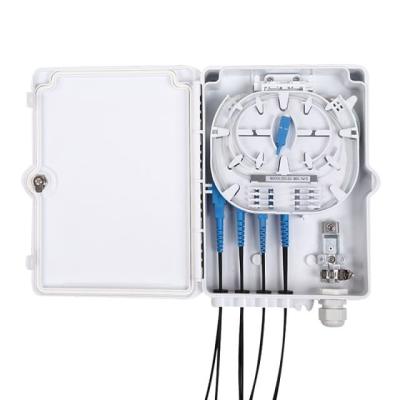 China 8Port Fiber Optic Terminal Box IP-66 Protection Level SM SC Wall Pole Mount for sale