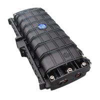 China Waterproof Ip68 3 In 3 Out Horizontal Type Splice Closure 96 Cores Fiber Drop Closure for sale