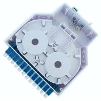 China Abs Plastic Din Rail Mount Optical Fiber Terminal Box 12 Adapters Lc/Upc Simplex for sale