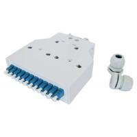 China Abs Plastic Din Rail Mount Optical Fiber Terminal Box 12 Adapters Lc/Upc Simplex for sale